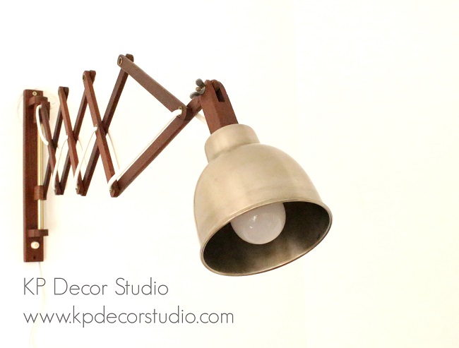 Aplique extensible de madera estilo nórdico. KP Decor Studio - VLC